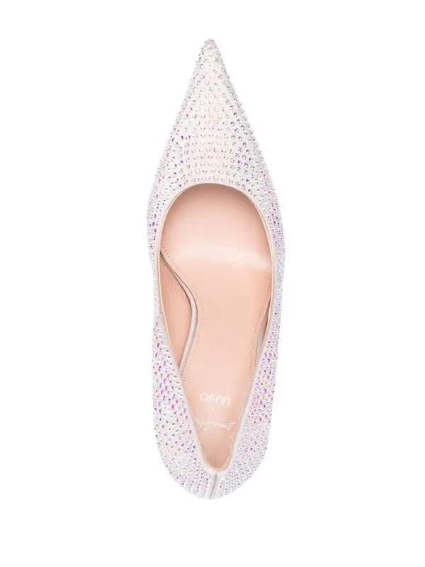 Liu Jo X Leonie Hanne Crystal-embellished Pumps - Grey