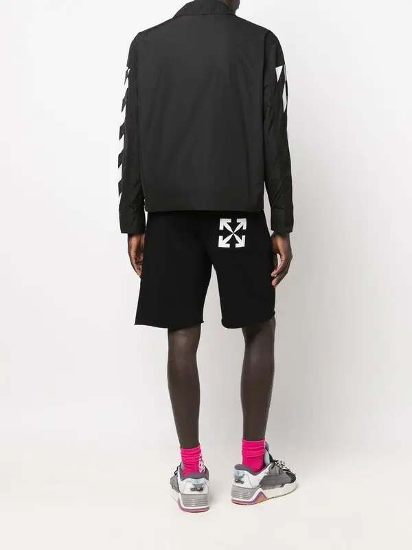 Off-White Diag-stripe Zipped Shirt Jacket