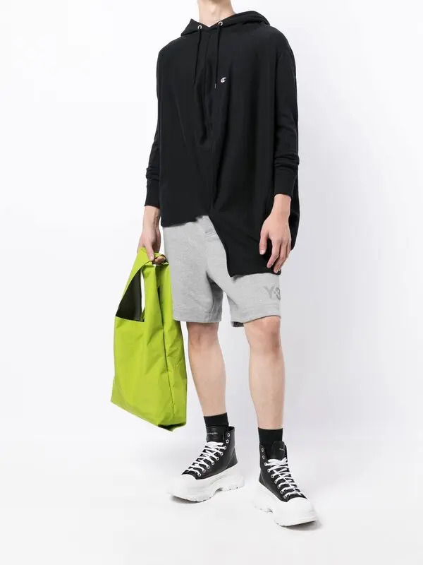 Anrealage Draped Drawstring Hoodie - Black