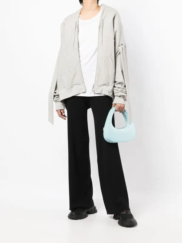 Anrealage Draped Long Sleeve Hoodie - Grey