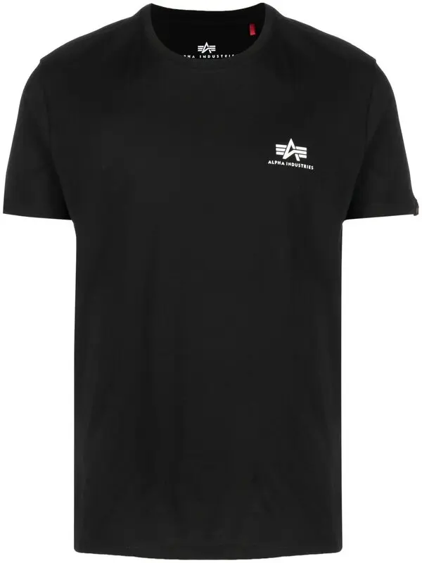 Alpha Industries Logo-print Cotton T-shirt - Black