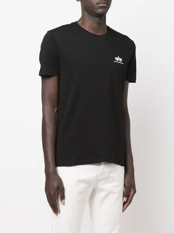 Alpha Industries Logo-print Cotton T-shirt - Black