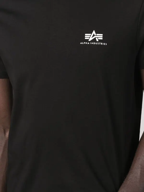 Alpha Industries Logo-print Cotton T-shirt - Black