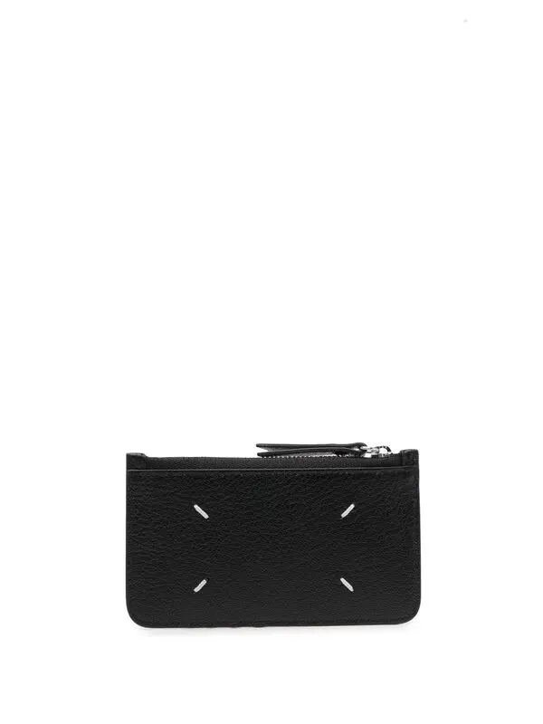 MAISON MARGIELA Four-stitch Leather Card Holder - Black