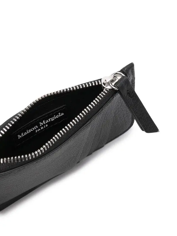 MAISON MARGIELA Four-stitch Leather Card Holder - Black
