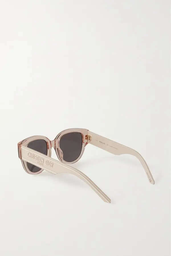 Dior Wildior 54 MM Cat Eye sunglasses pink Dior Wildior Bu Cat-Eye Embossed Acetate Sunglasses In Pink  main image 3