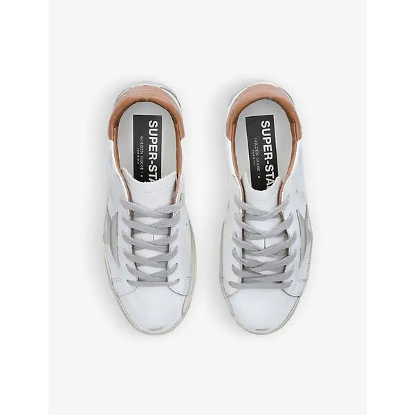 GOLDEN GOOSE Super Star Leather Low-top Trainers - White/comb