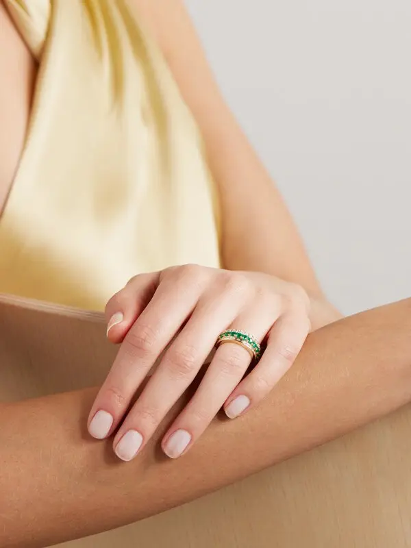 ANITA KO 18-karat Emerald And Diamond Ring