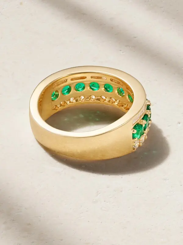 ANITA KO 18-karat Emerald And Diamond Ring