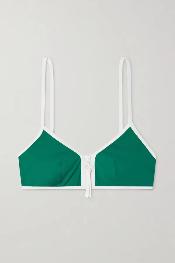 ERES Nautic Sifflet Triangle Bikini Top - Green