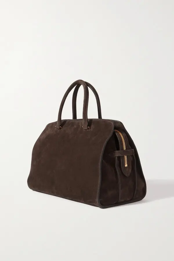 METIER Private Eye Medium Suede Tote - Brown
