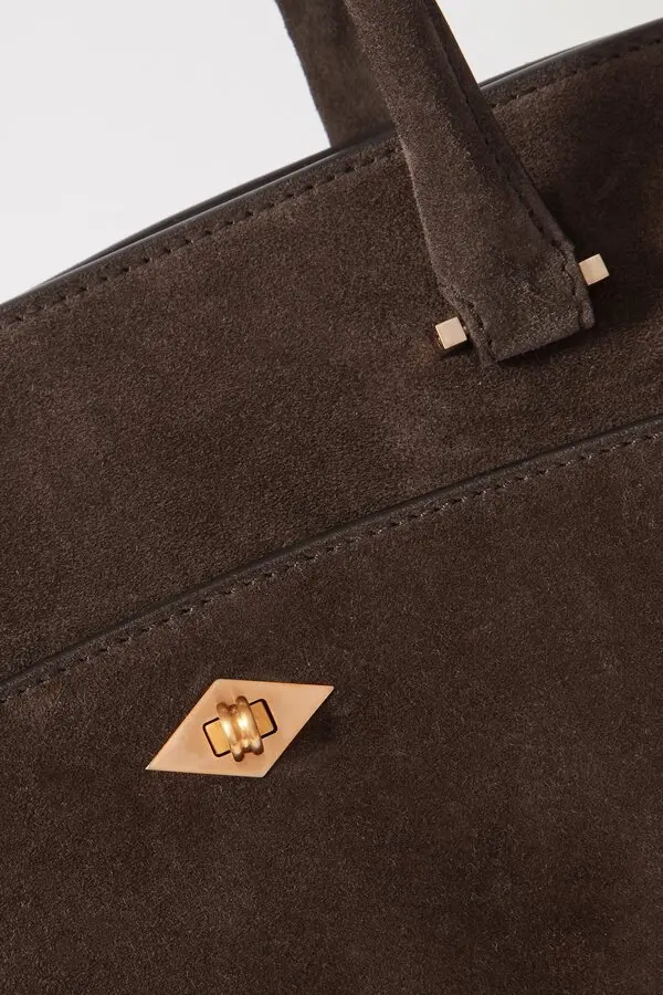 METIER Private Eye Medium Suede Tote - Brown