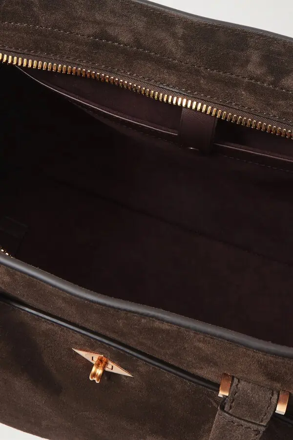 METIER Private Eye Medium Suede Tote - Brown