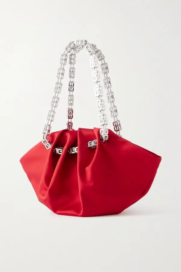 Givenchy Kenny Mini Embellished Satin Shoulder Bag