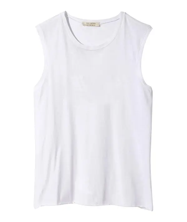 NILI LOTAN Muscle Tee Sleeveless Crewneck