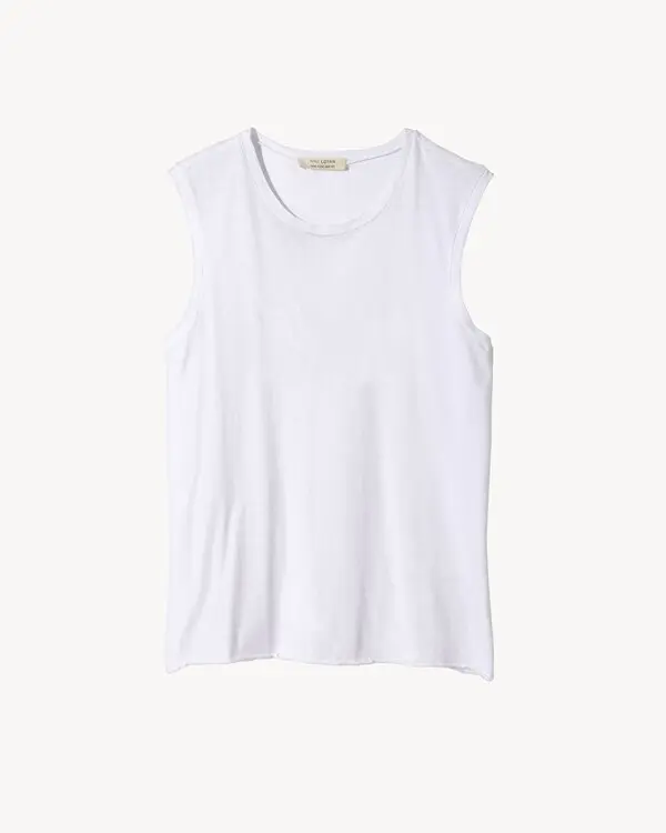 NILI LOTAN Muscle Tee Sleeveless Crewneck