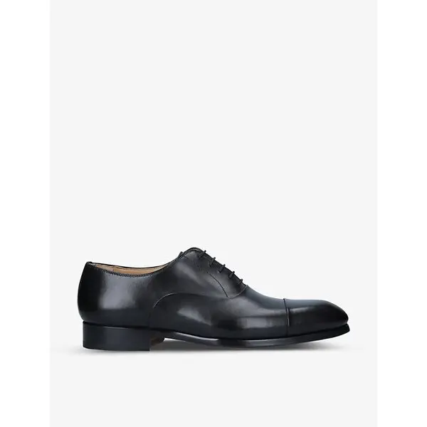 Magnanni Lace-up Leather Oxford Shoes - Black