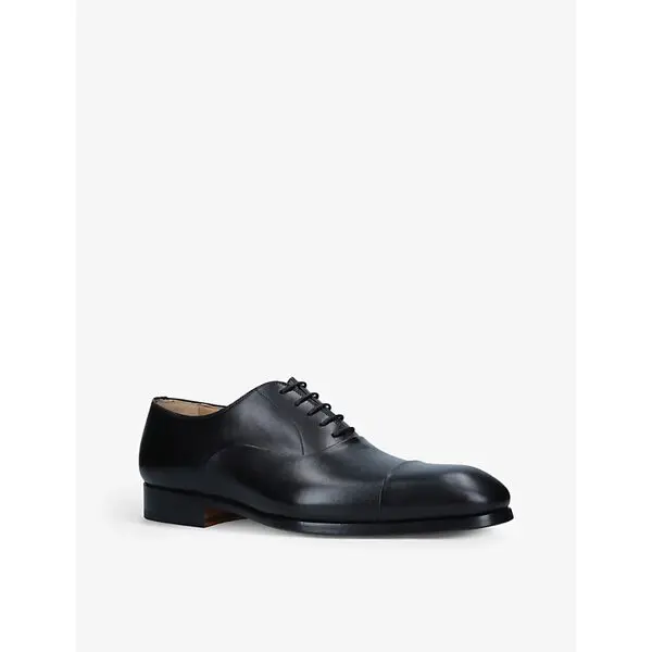 Magnanni Lace-up Leather Oxford Shoes - Black