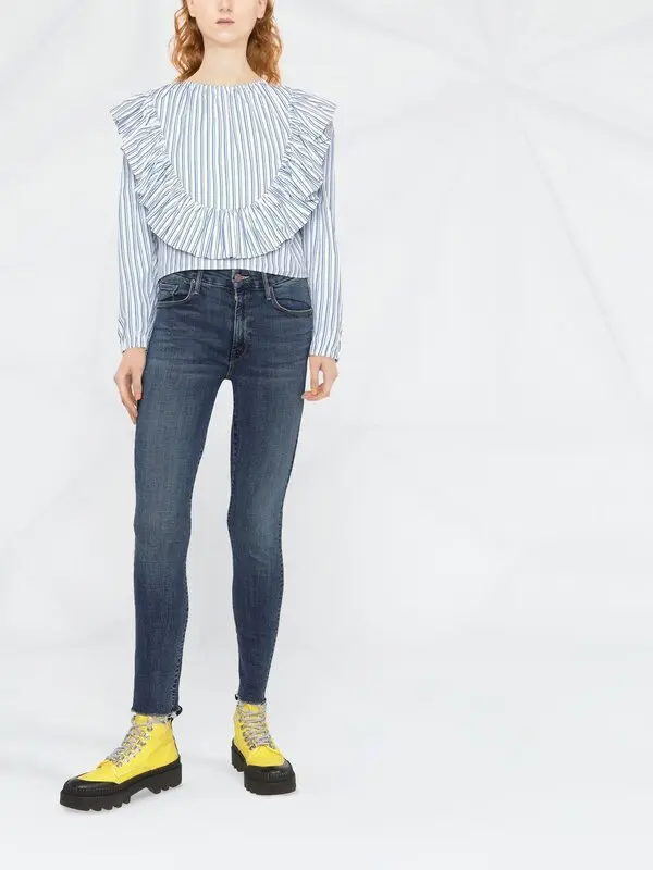 MOTHER Distressed Skinny Jeans