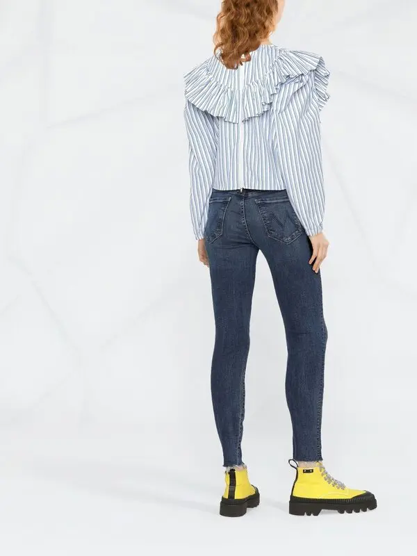 MOTHER Distressed Skinny Jeans