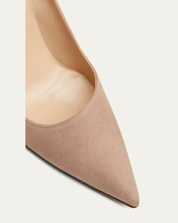 Manolo Blahnik Bb 105mm Suede Stiletto Pumps