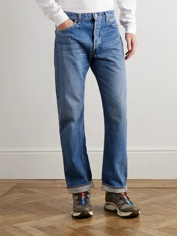 ORSLOW 105 Straight-leg Selvedge Jeans - Blue