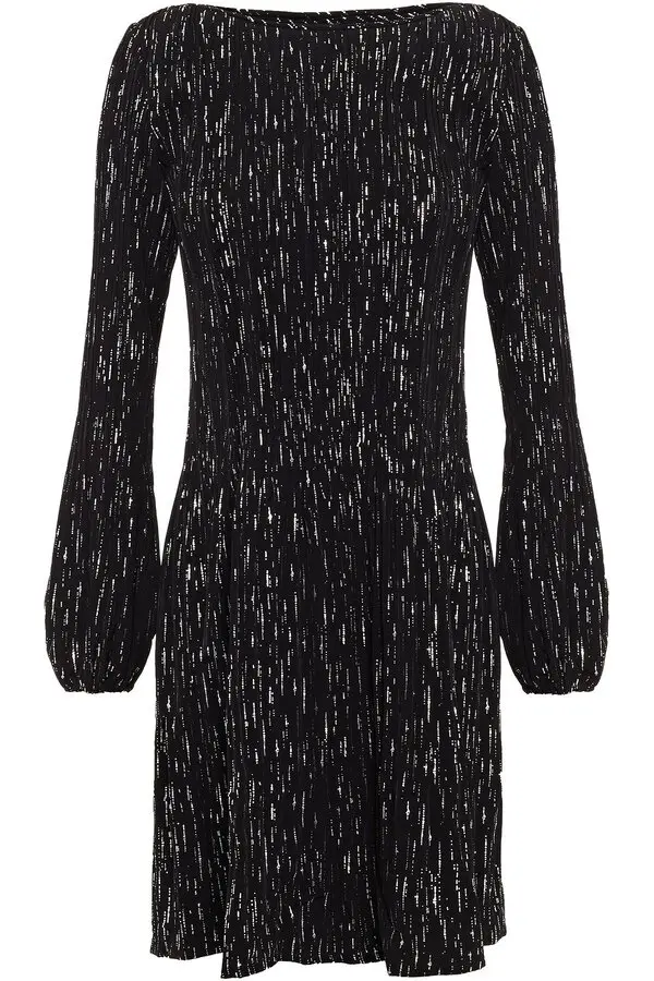 maje black and gold dress MAJE Rezzano Gold & Black Size Medium Short Dress