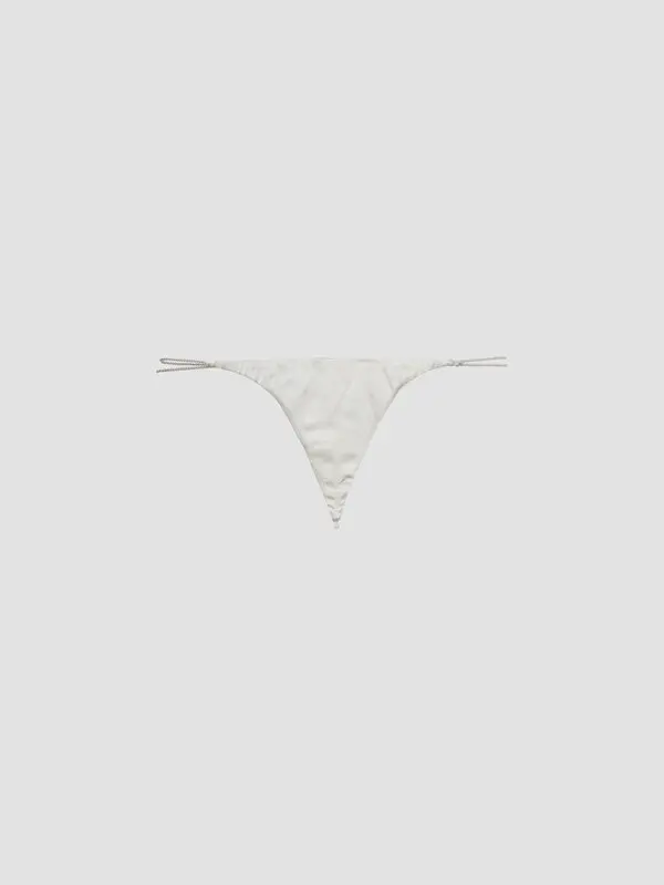 FLEUR DU MAL Pearl Luxe Silk V-string