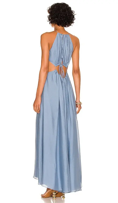 Cult Gaia Aphrodite Gown In Blue In Steel - 55% Off | Editorialist