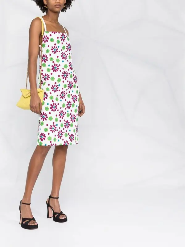Saint Laurent Floral-print Knee-length Dress