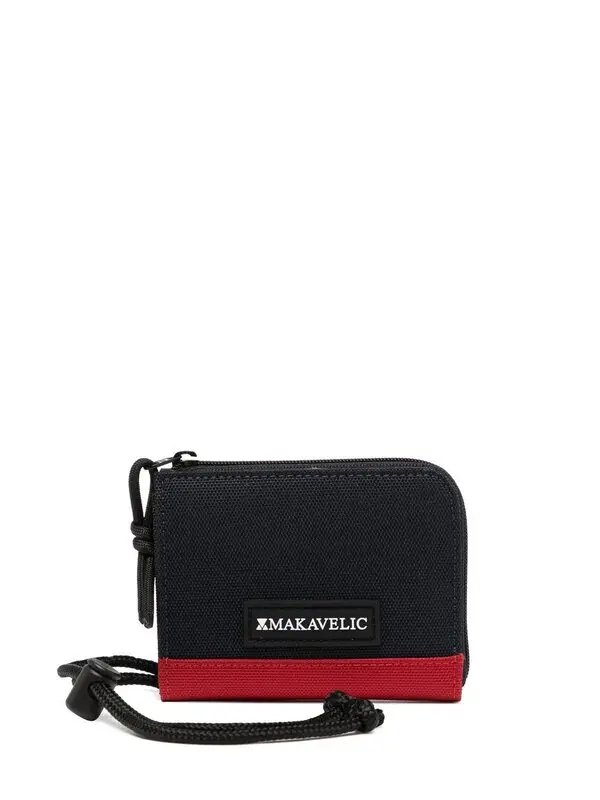 MAKAVELIC Logo Colour-block Wallet - Blue