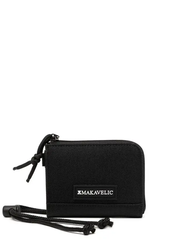 MAKAVELIC Logo Zipped Wallet - Black