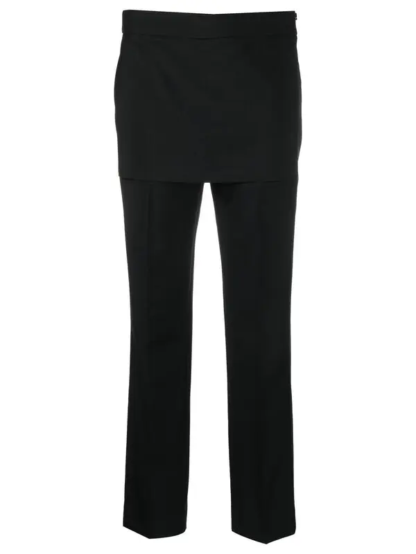 Givenchy Skirt-detail Slit Trousers