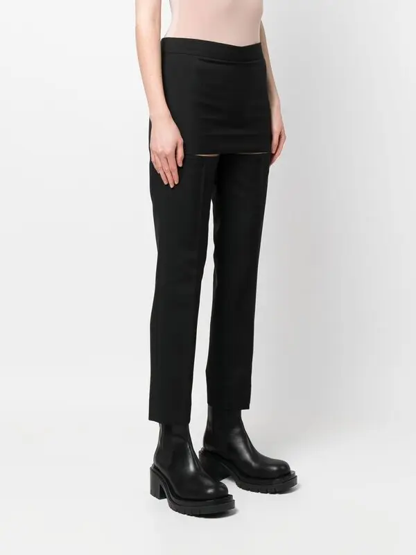 Givenchy Skirt-detail Slit Trousers