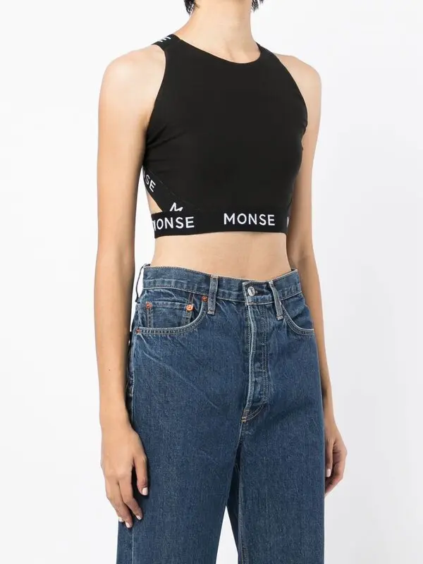 Monse Logo-print Performance Top - Black