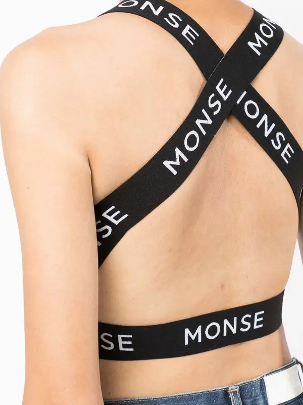 Monse Logo-print Performance Top - Black