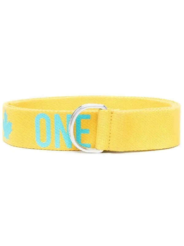 Dsquared2 Logo-print Buckle Belt - Yellow
