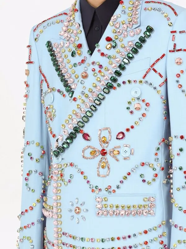 Dolce & Gabbana Embellished Double-breasted Blazer