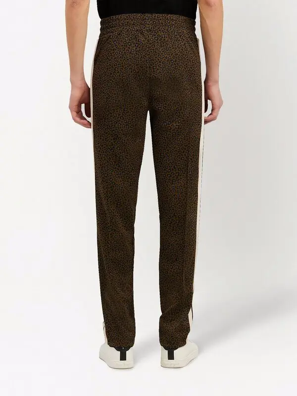 Palm Angels Leopard-jacquard Track Pants