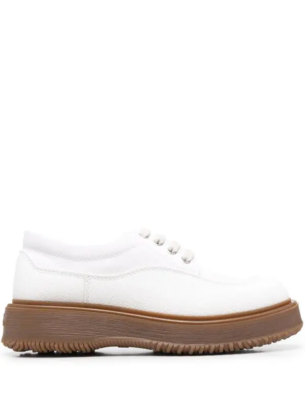Hogan Brogues With Chunky Rubber Sole - White