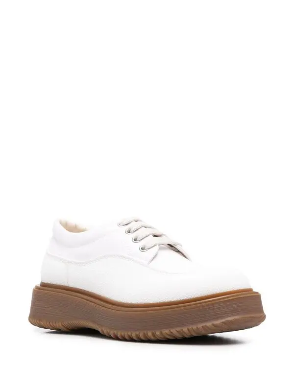 Hogan Brogues With Chunky Rubber Sole - White