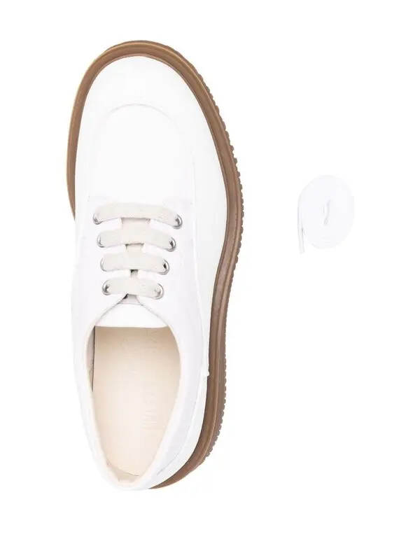 Hogan Brogues With Chunky Rubber Sole - White