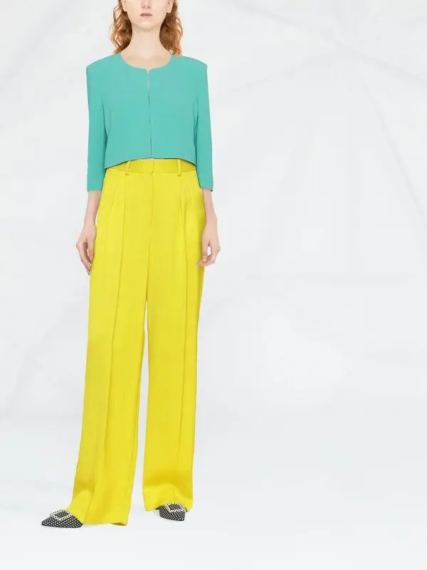 Patrizia Pepe Cropped Three-quarter Sleeve Jacket