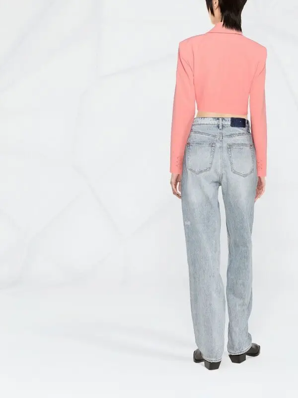Patrizia Pepe Peak-lapel Cropped Blazer