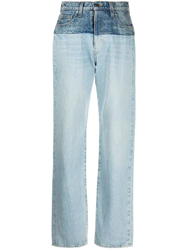 Amiri High-rise Straight-leg Jeans - Blue