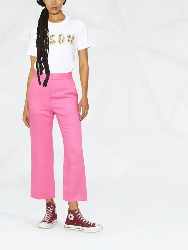 MSGM Cropped Tailored Trousers