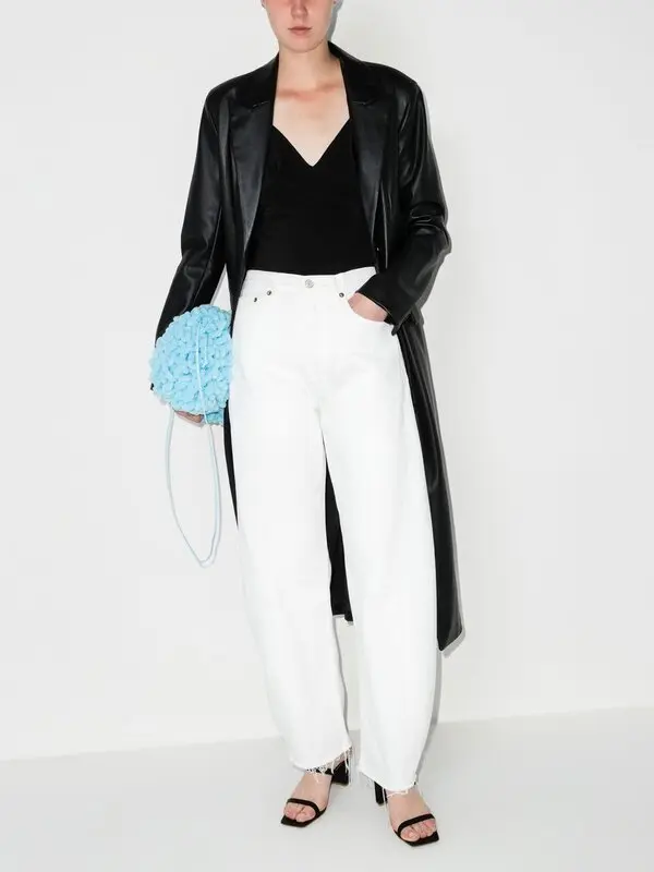 AGOLDE High-waist Wide-leg Jeans - White