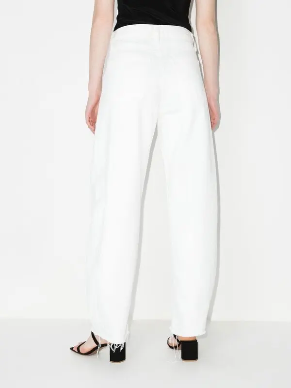 AGOLDE High-waist Wide-leg Jeans - White