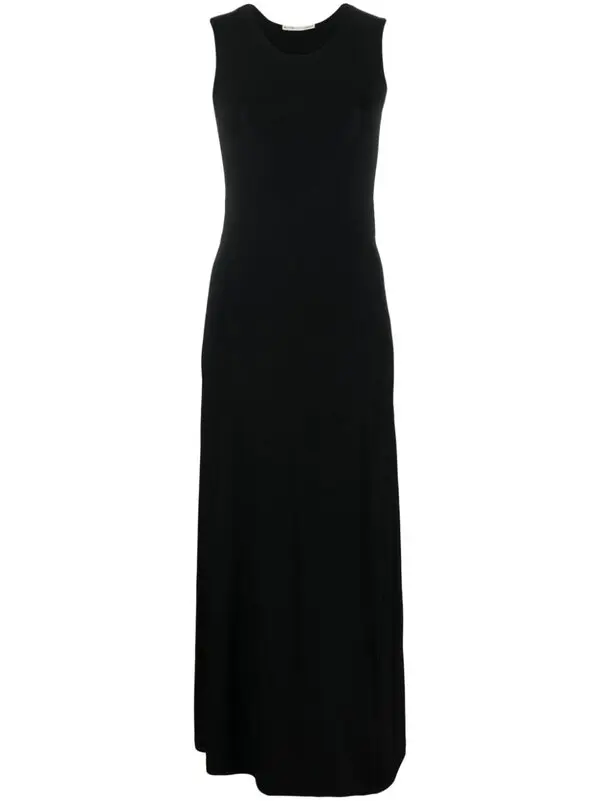 Bite Studios Sleeveless Maxi Dress With Front Slit - Black