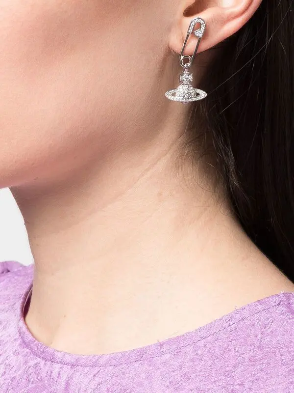 VIVIENNE WESTWOOD Safety Pin Detail Earrings